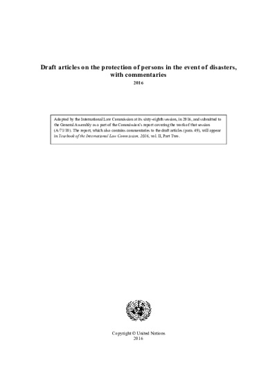 Treaty on the Protection of Persons in the Event of Disasters | IFRC