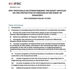 Treaty on the Protection of Persons in the Event of Disasters | IFRC