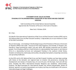 Treaty on the Protection of Persons in the Event of Disasters | IFRC